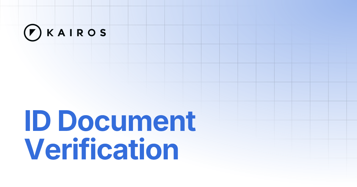 ID Document Verification | Kairos API Documentation